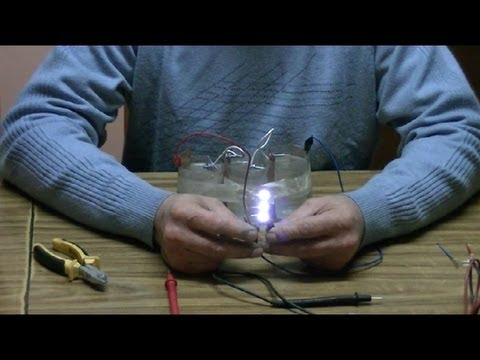 Bateria de sal o con soda caustica (Muy simple)