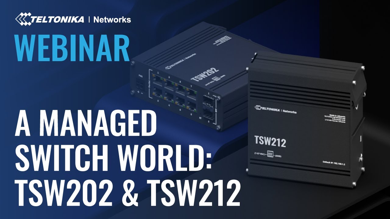 A Managed Switch World: TSW202 & TSW212 | Webinar - YouTube