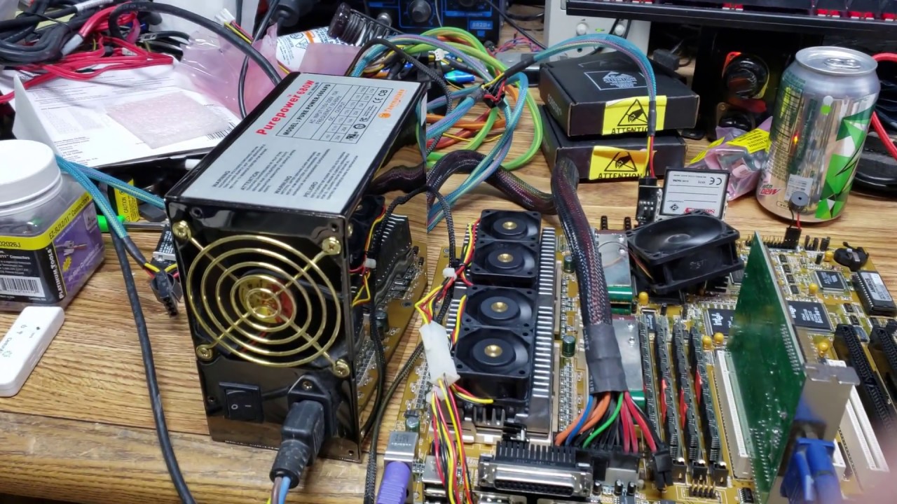 FIC PN-6210 Dual Pentium Pro initial repair and testing - YouTube