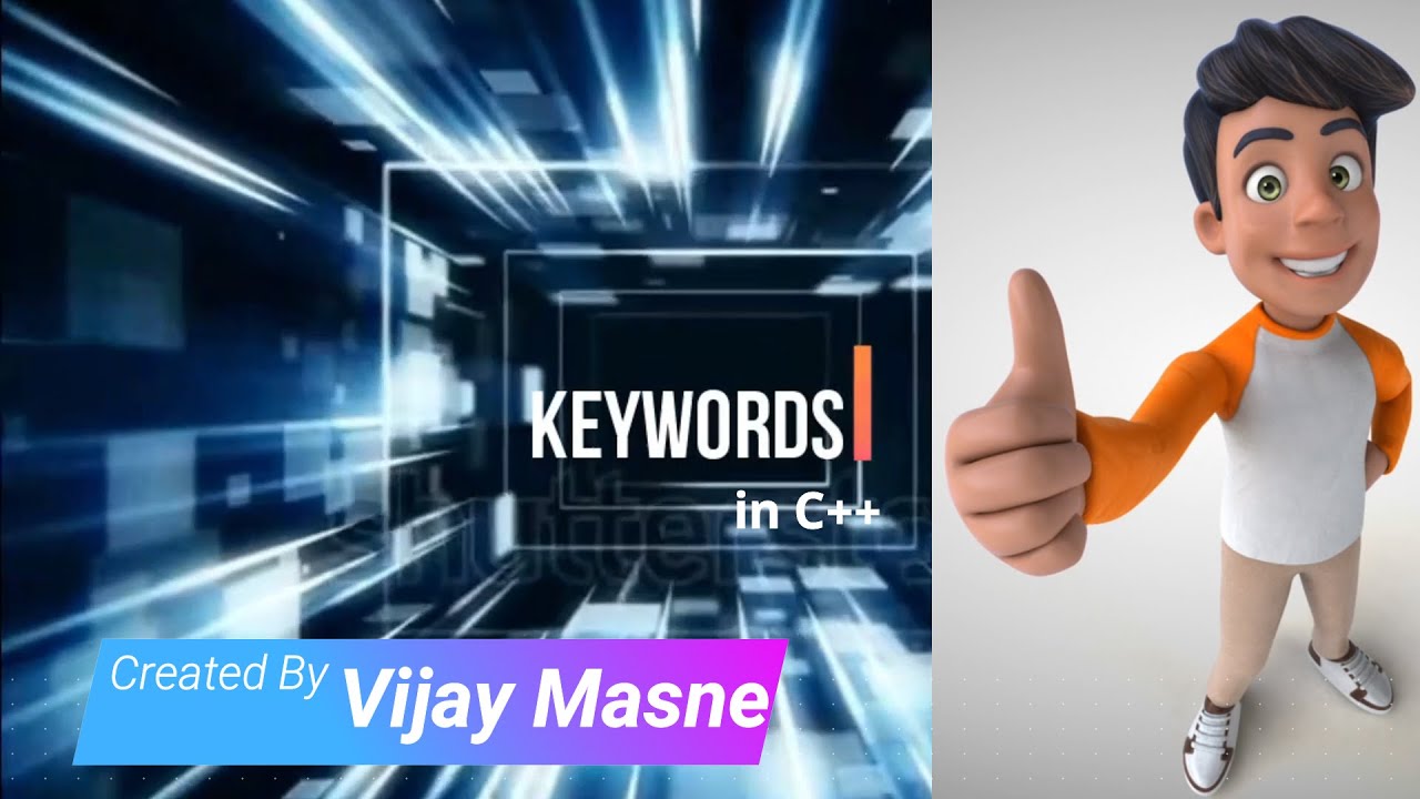 Keywords in C++ with visual effects and animation - YouTube