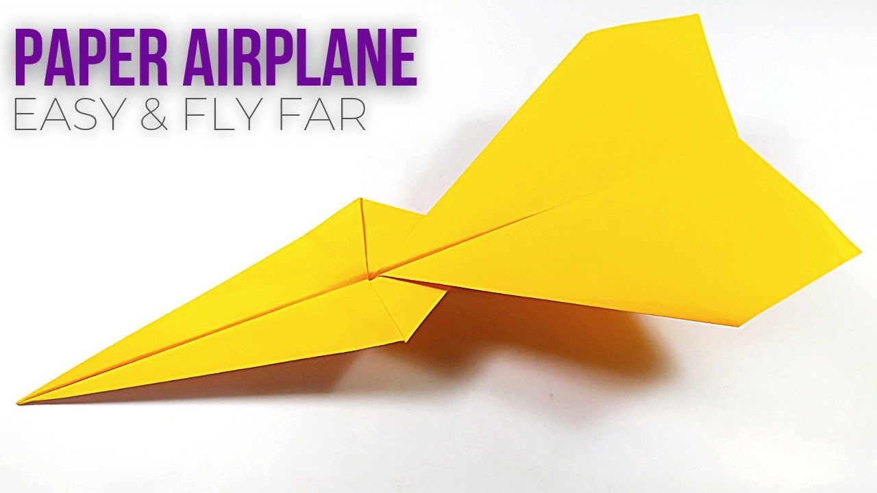 How to Make Paper Airplane Easy | Cara Membuat Pesawat Kertas Mudah ...