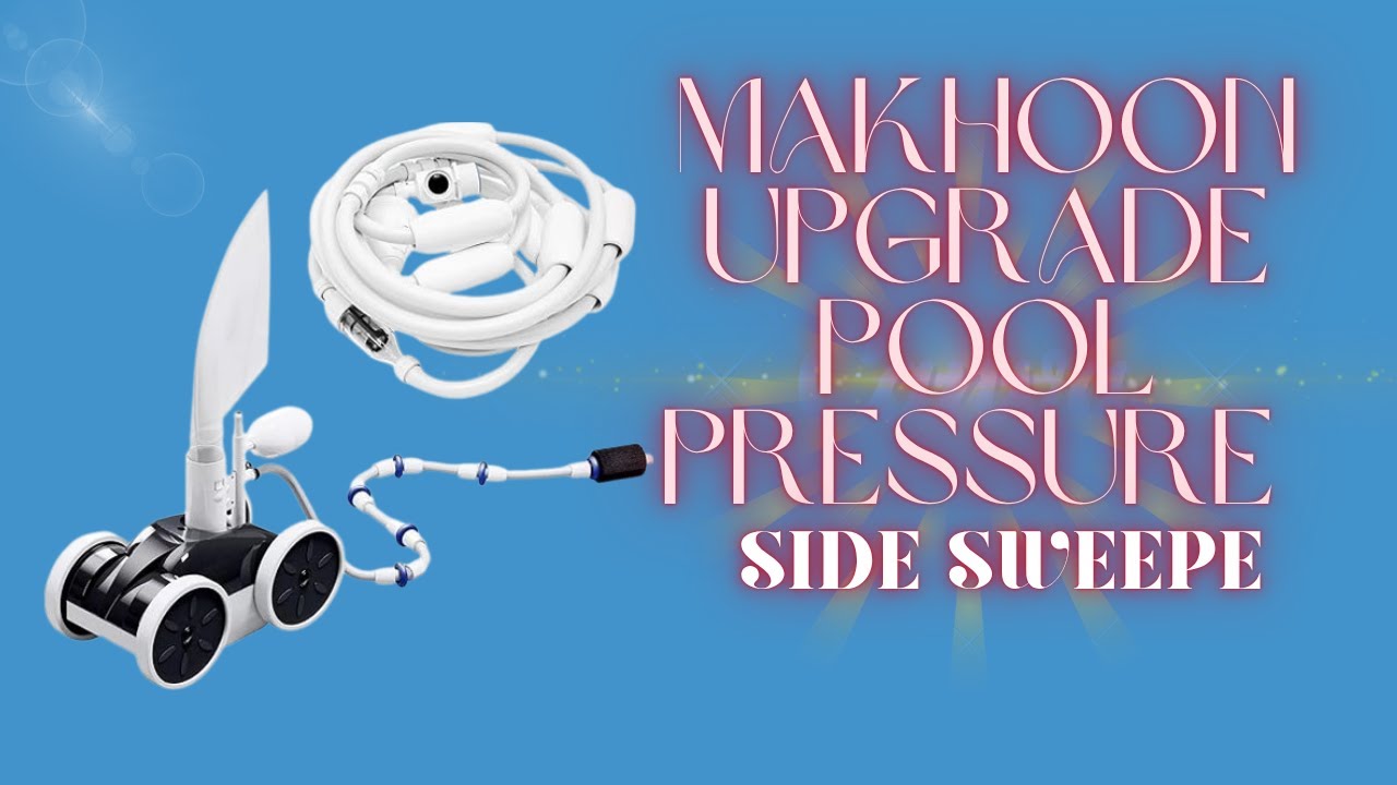 MAKHOON Upgrade Pool Pressure Side Sweeper – Professional 4-Wheel ...