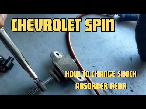 CHEVROLET SPIN How to change shock absorber rear - YouTube