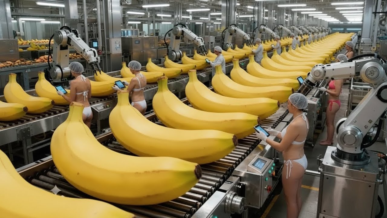 Inside a Modern Banana Chip Factory : From Fresh Bananas to Crispy ...