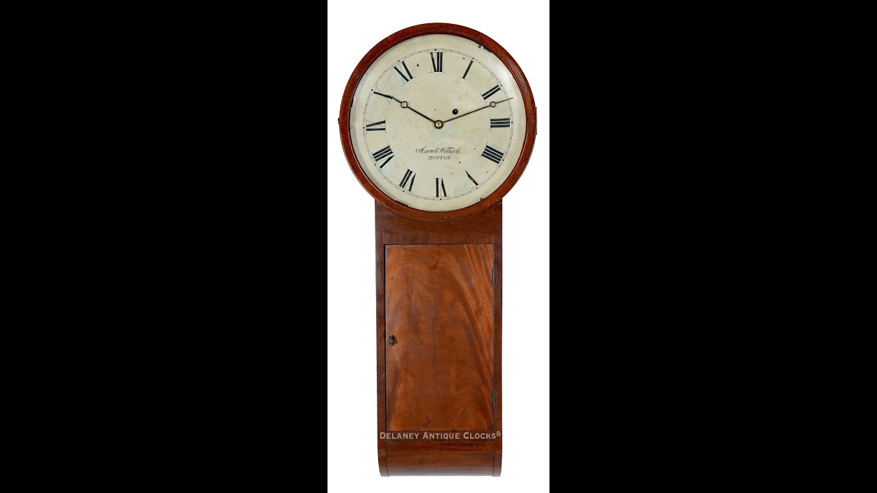 Aaron Willard, Boston Mahogany Tavern Clock Circa 1825 - YouTube