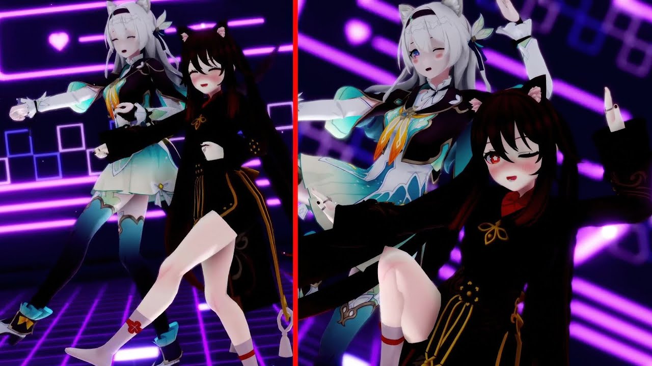 Hutao / Firefly kitty's 😳😳- DECO*27 HAO -【MMD HSR/Genshin impact 4K ...