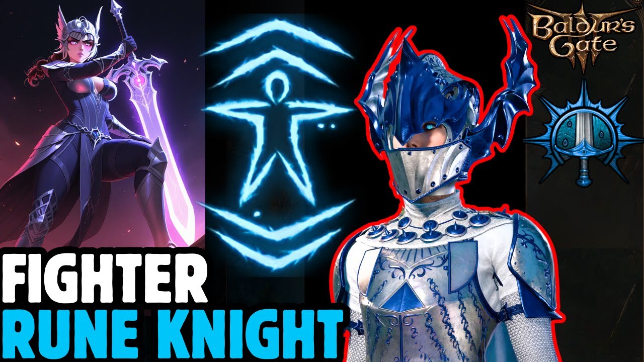 LEVEL 20 RUNE KNIGHT Fighter Mod Build Baldur's Gate 3 - YouTube