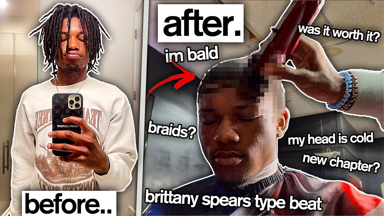 I CUT OFF MY LOCS... & WENT BALD. 🧑🏾‍🦲 - YouTube