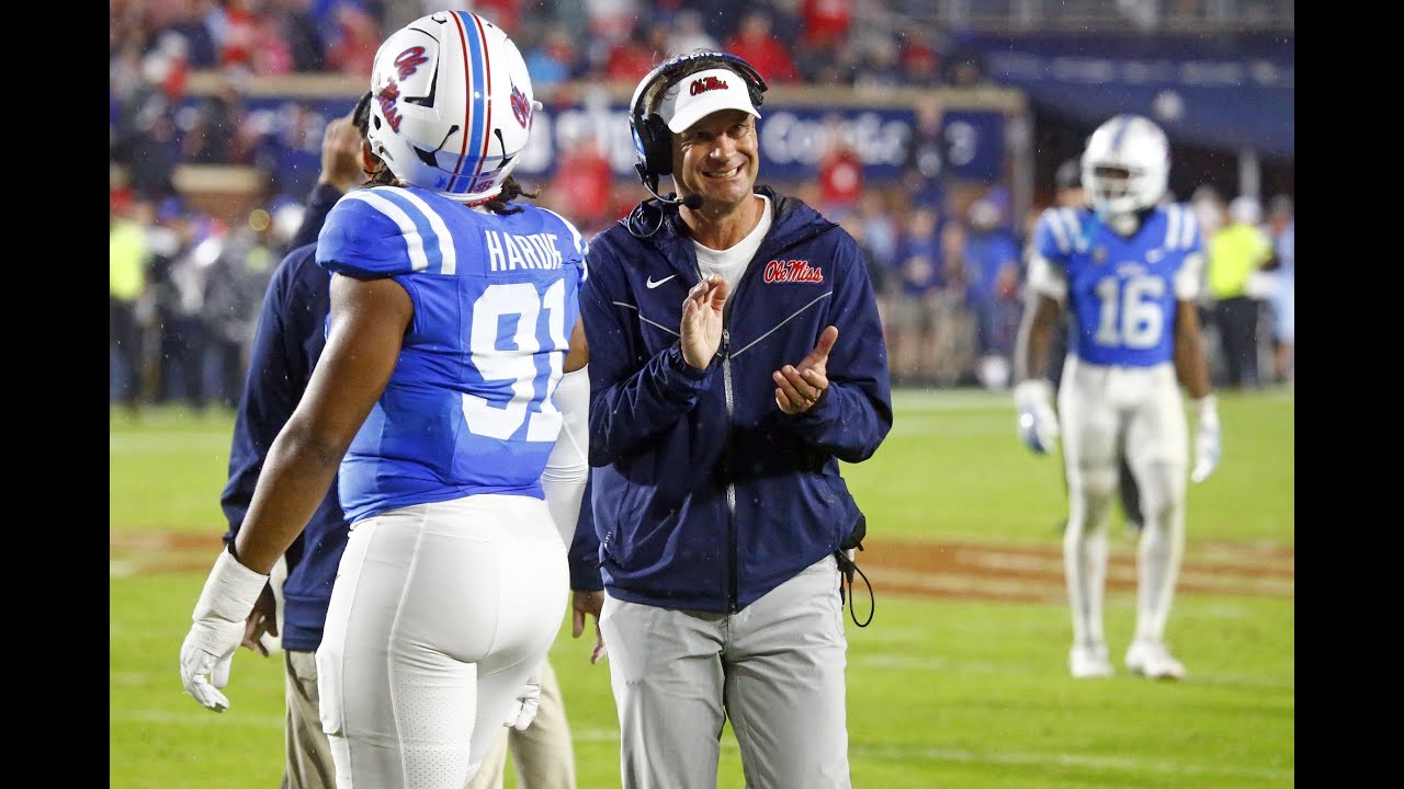 What did Lane Kiffin say after beating Georgia? - YouTube