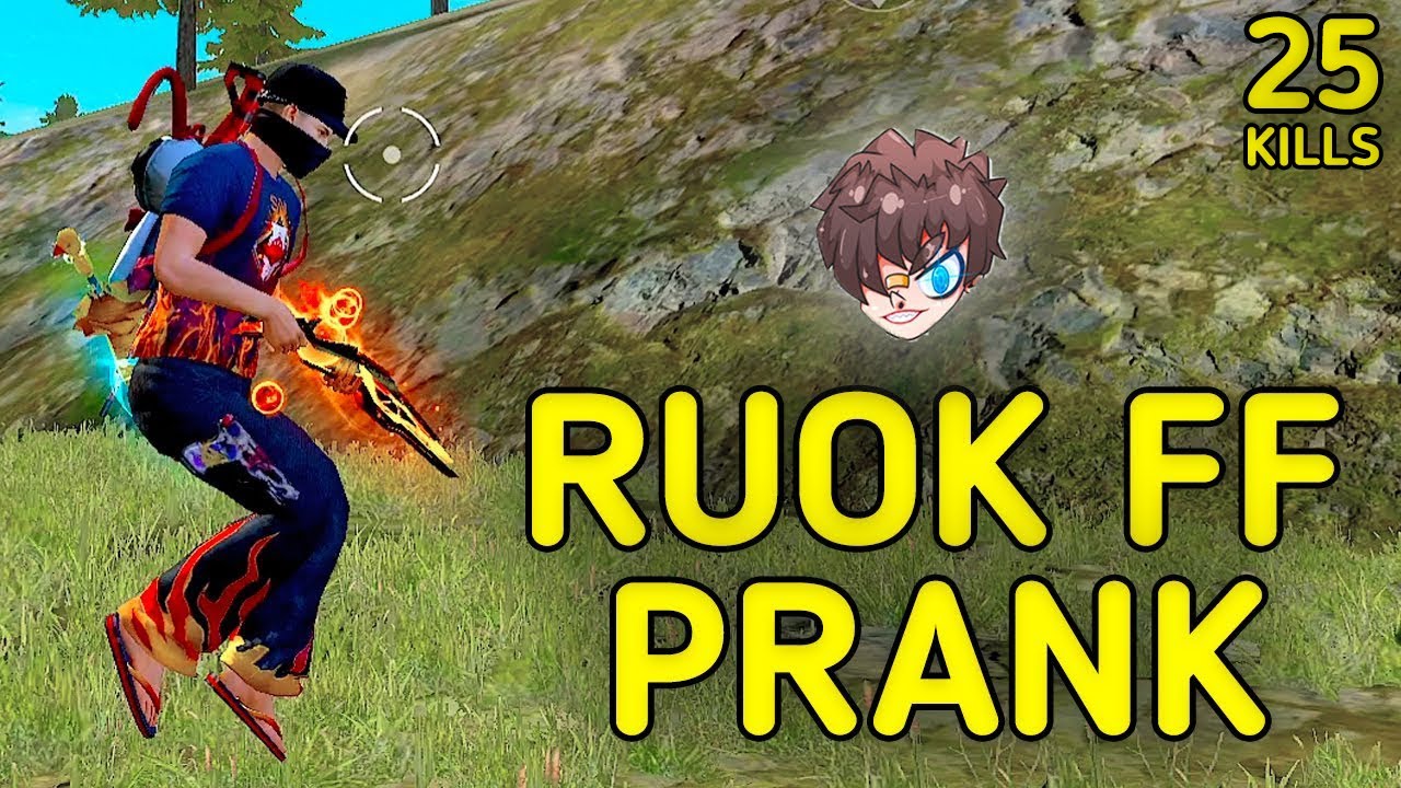 SOLO VS SQUAD || RUOK FF PRANK😆!!! SUSPICIOUS GAMEPLAY USING RUOK FF ...
