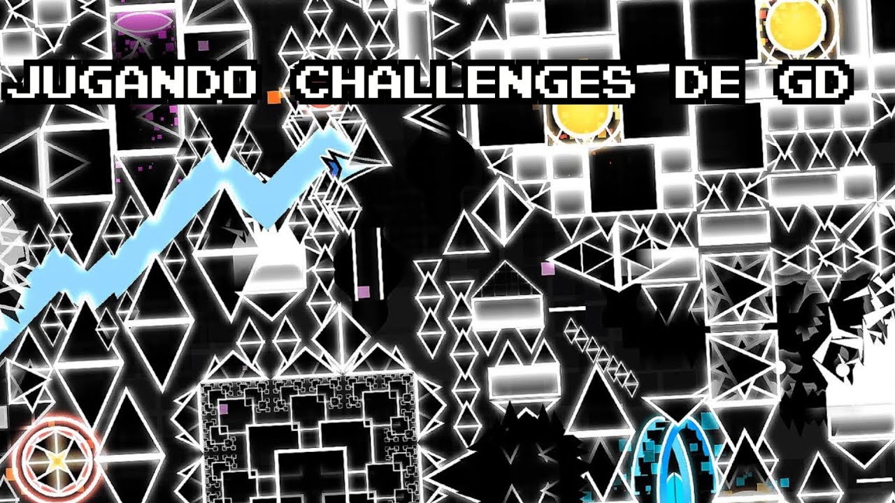 jugando challenges en geometry dash - YouTube