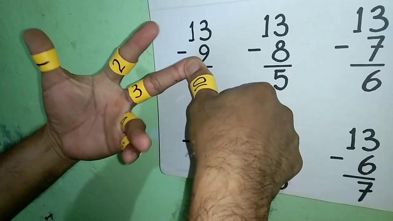 SUBTRACTION TUTORIAL |QUICK| EASY| FINGER TRICKS| - YouTube