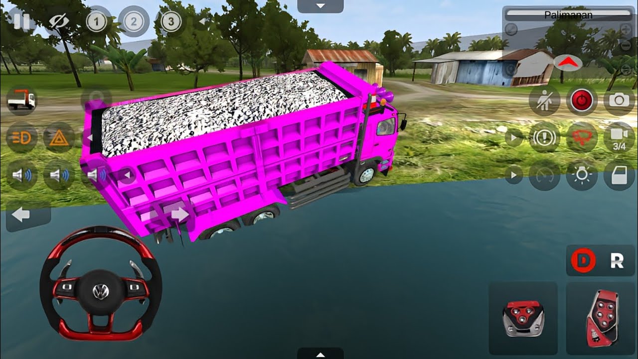 SIMULATOR BUSSID HINO 500 DUMP TRUCK | BUS SIMULATOR INDONESIA #4 - YouTube