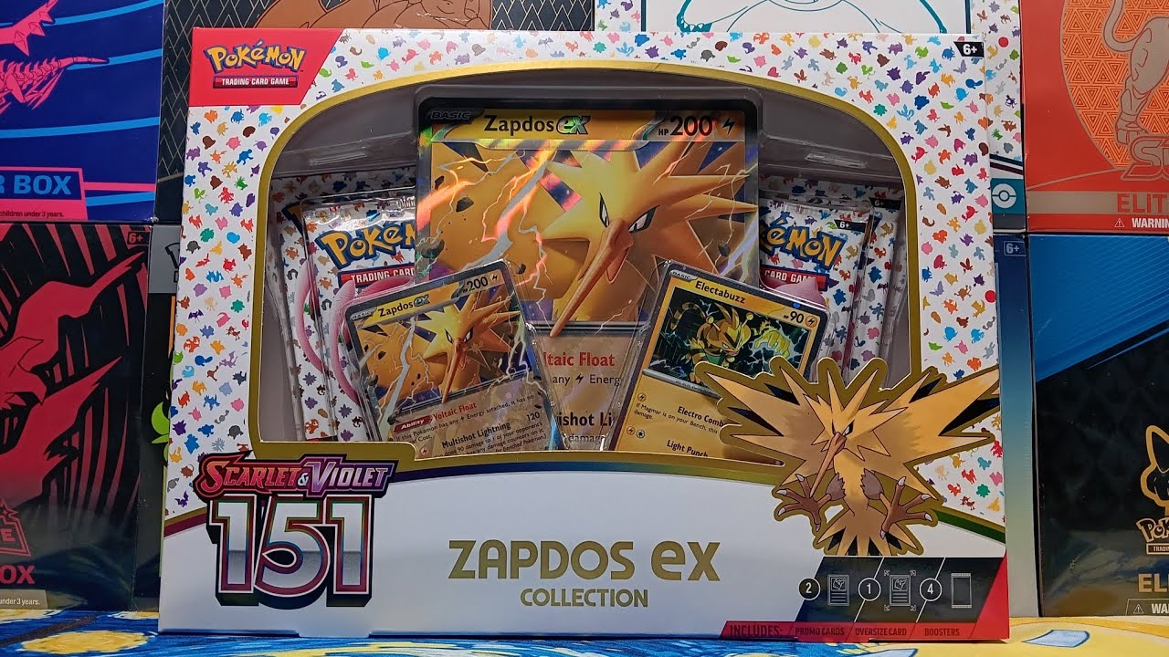 Pokémon 151 Zapdos EX Collection Box *Opening* - YouTube
