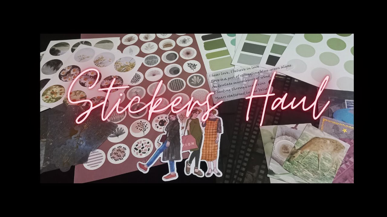 Stickers haul #sticker #stickerhaul - YouTube