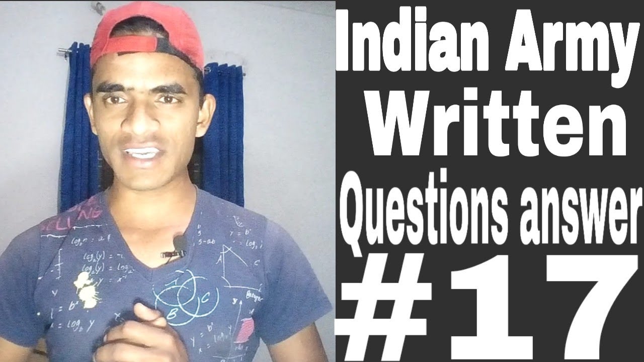 Indian Army written exam #17 question answer ! SSC,newy, Air Force,SSC ...
