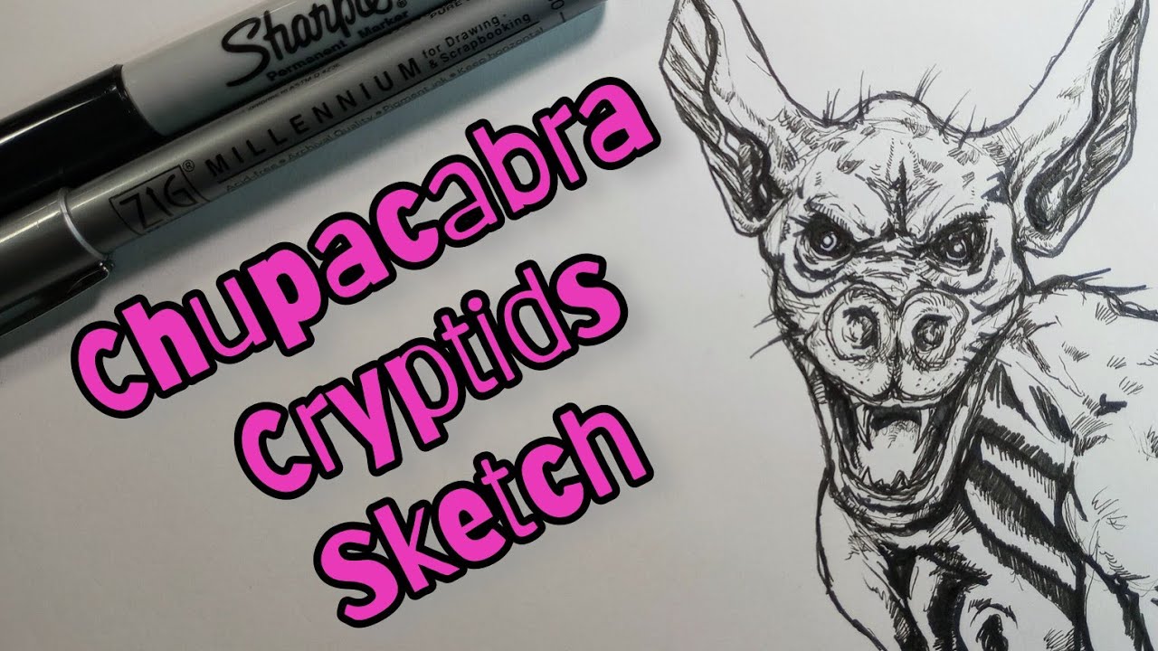 Chupacabra Cryptids sketch book drawing - Horror Art - #cryptids # ...