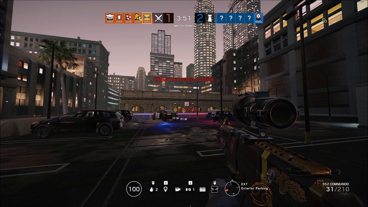 Counter to skylight spawnpeek (Bank, Rainbow Six Siege) - YouTube