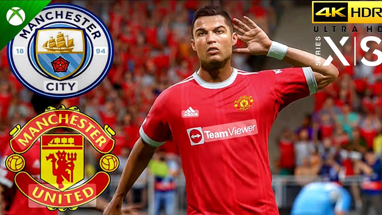 (XBOX) Manchester City vs Manchester United | Gameplay [4K 60FPS] Fifa ...