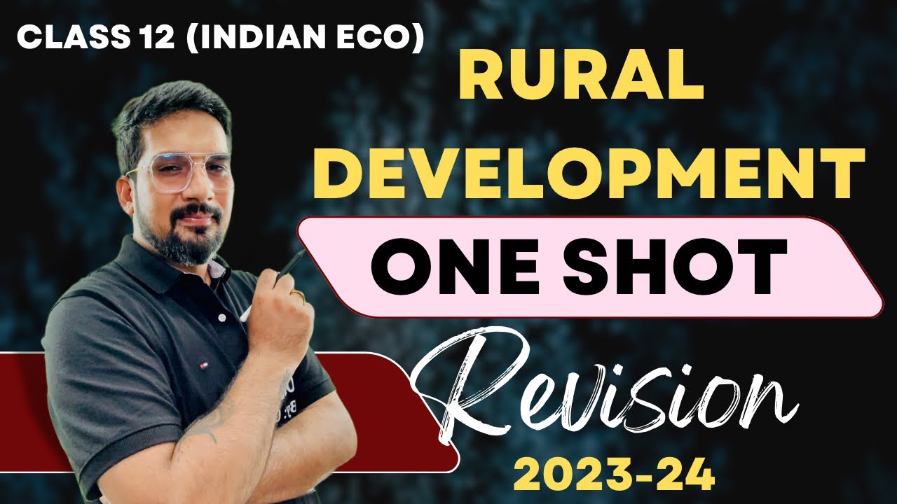 Rural development (ONE SHOT) revision | Economics class 12 | - YouTube