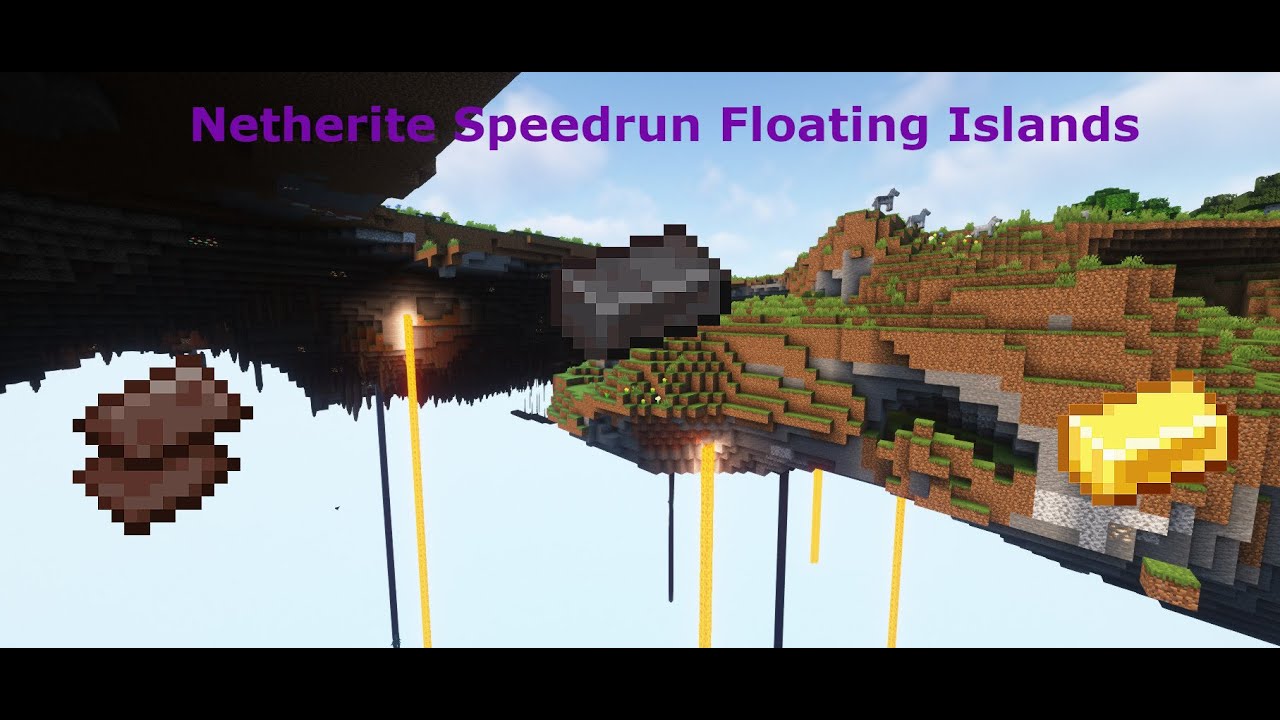 Speedrunning Netherite on Floating Islands I Minecraft - YouTube
