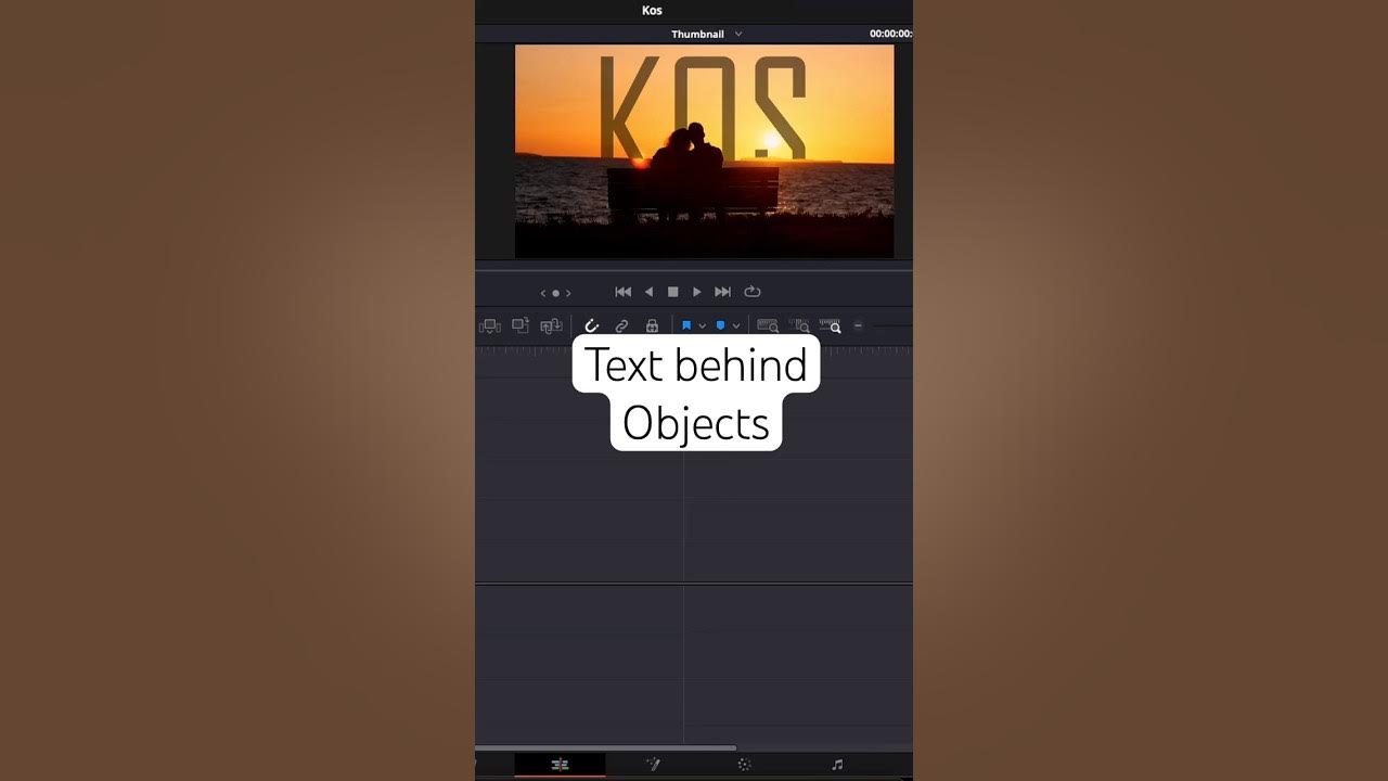 Text behind Objects / 1min Tutorial / DaVinci Resolve #davinciresolve #tutorial #help - YouTube