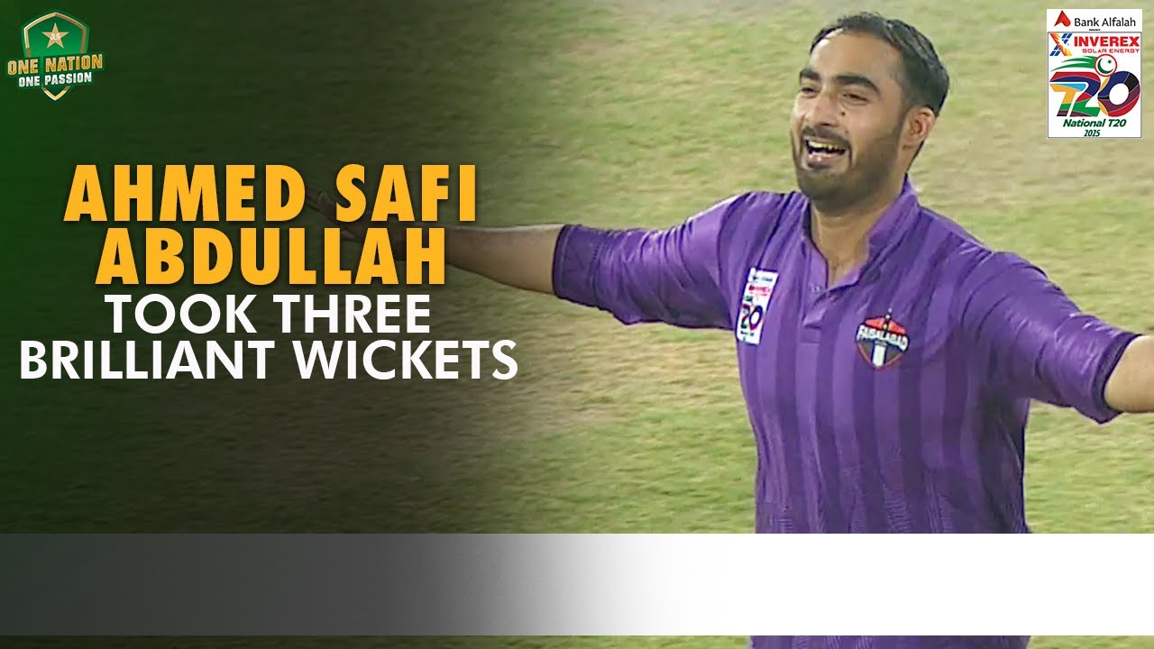 Ahmed Safi Adbullah Brilliant Spell | Faisalabad vs Peshawar | Match35 | National T20 Cup 2025 ...