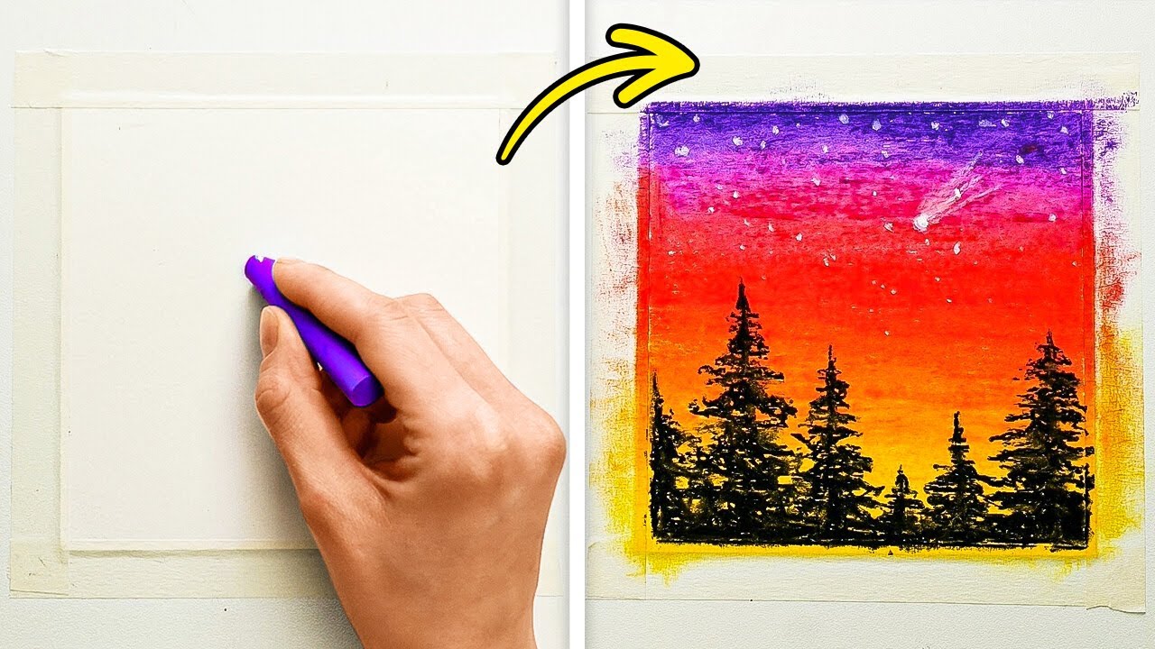 Cool Drawing Tricks & Tips And Awesome Painting Ideas - YouTube