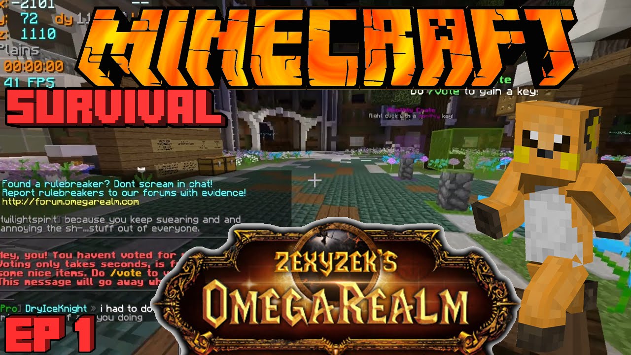 Minecraft: Omega Realm 1 Survival Ep 1 Familiar Faces - YouTube