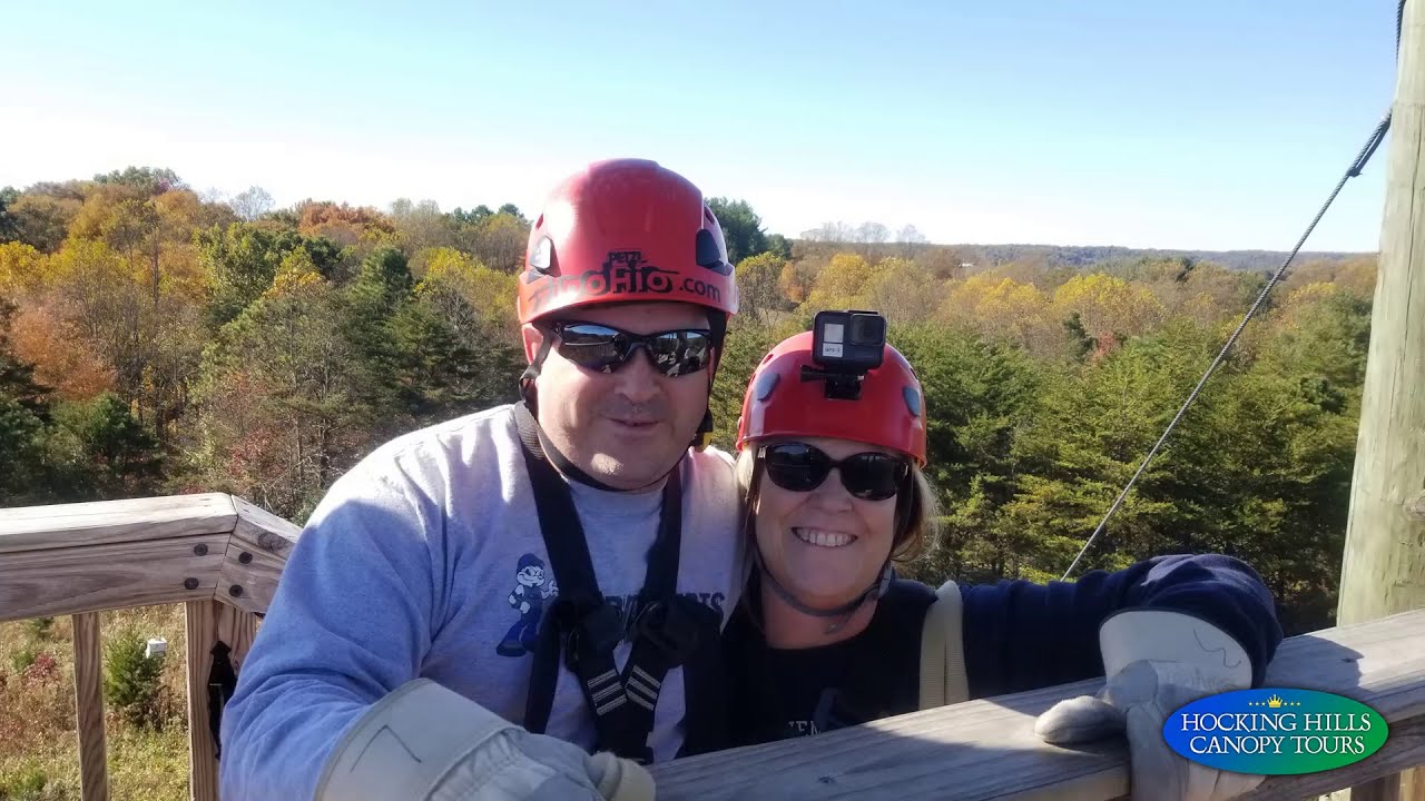 Hocking Hills Canopy Tours- "X" Tour-Zip Lines 2019 - YouTube
