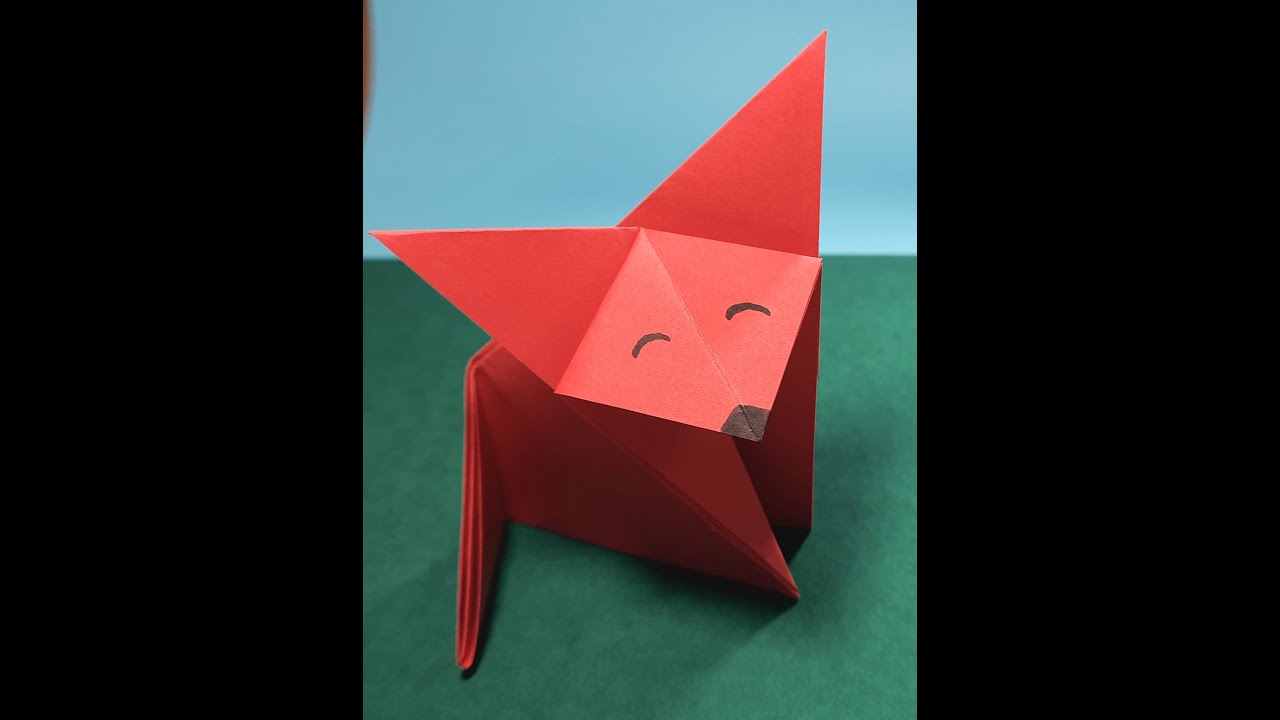Easy Origami Fox| Paper Fox DIY - YouTube