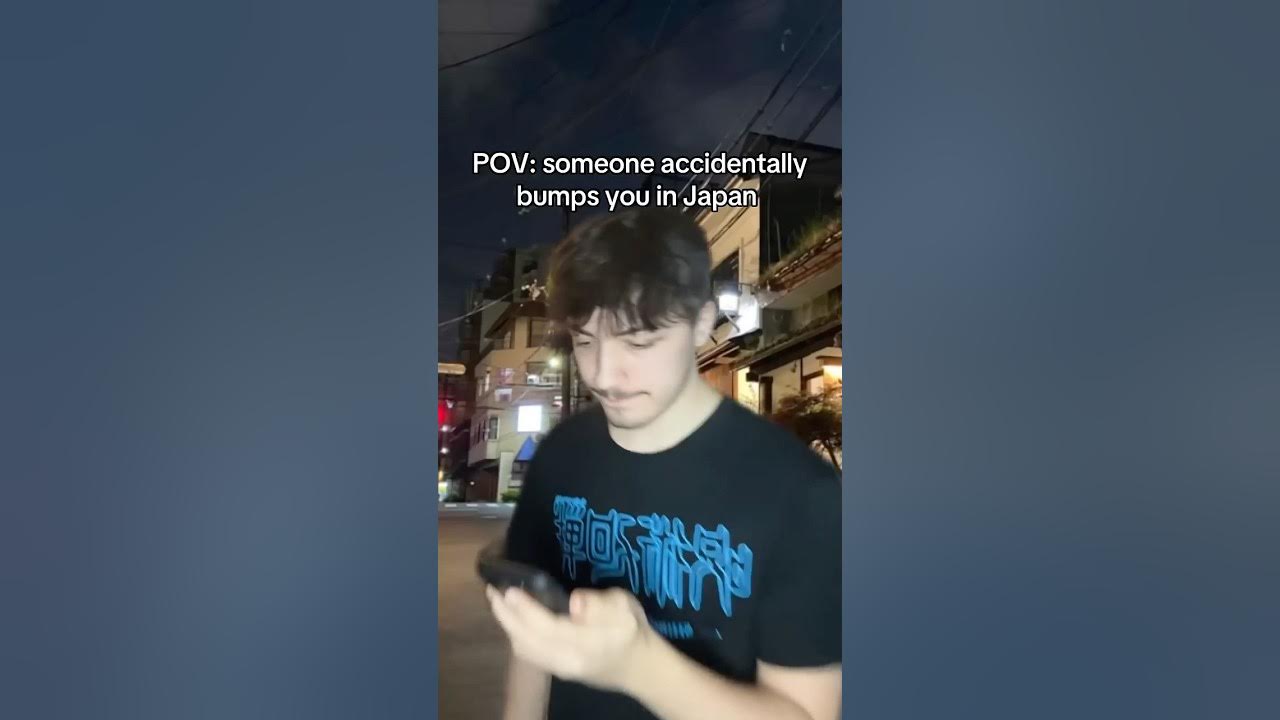 When you bump into someone in Japan 💀. - YouTube