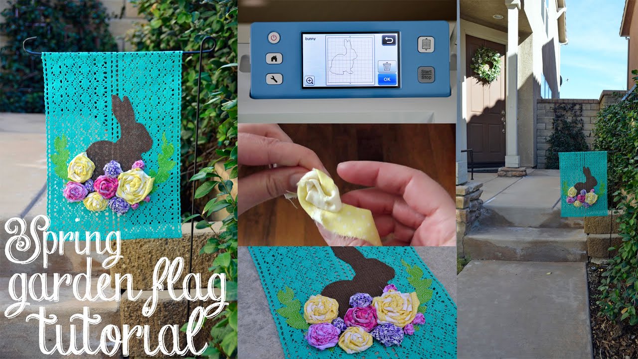 DIY Spring Garden Flag Tutorial - YouTube
