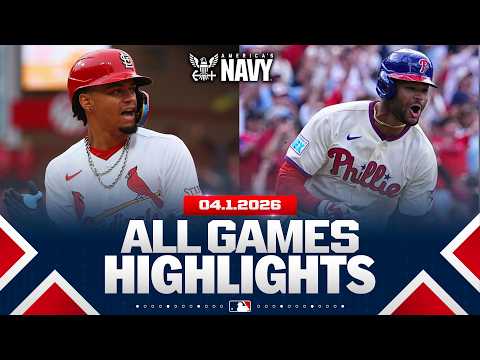 Highlights from ALL GAMES on 4/1 (Two walk-offs, sensational pitching, a home run robbery, MORE!)