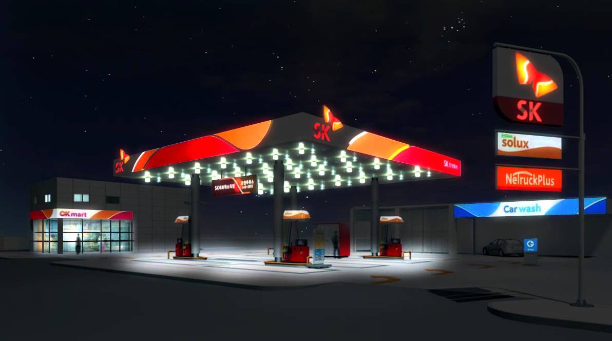 Kingyoo LED Signage - SK Gas Station Chains - YouTube