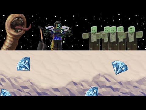 I encountered a big scary worm and a lot of zombies in dig a hole (Part ...