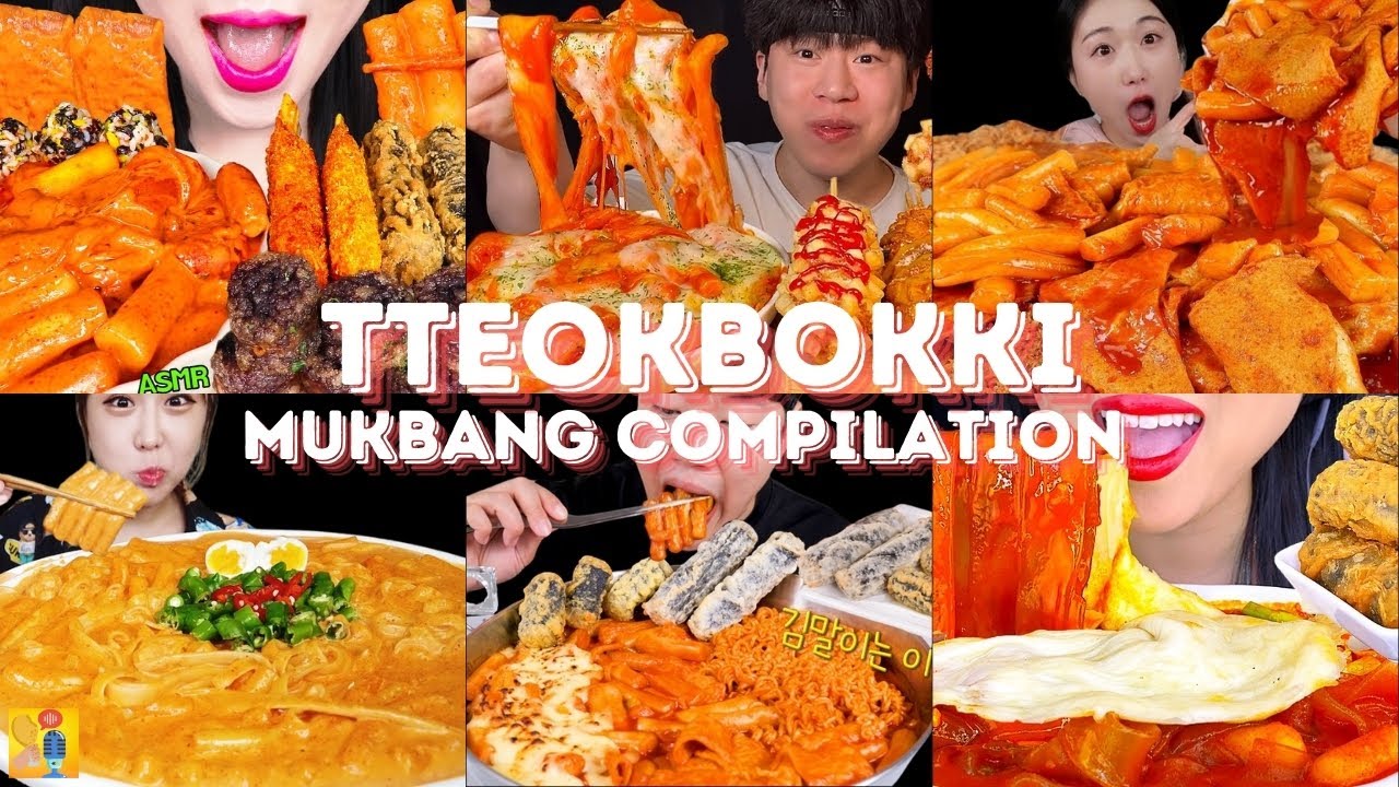 *30+ MINS* TTEOKBOKKI MUKBANG *ASMR* COMPILATION | BIG BITES | EATING ...