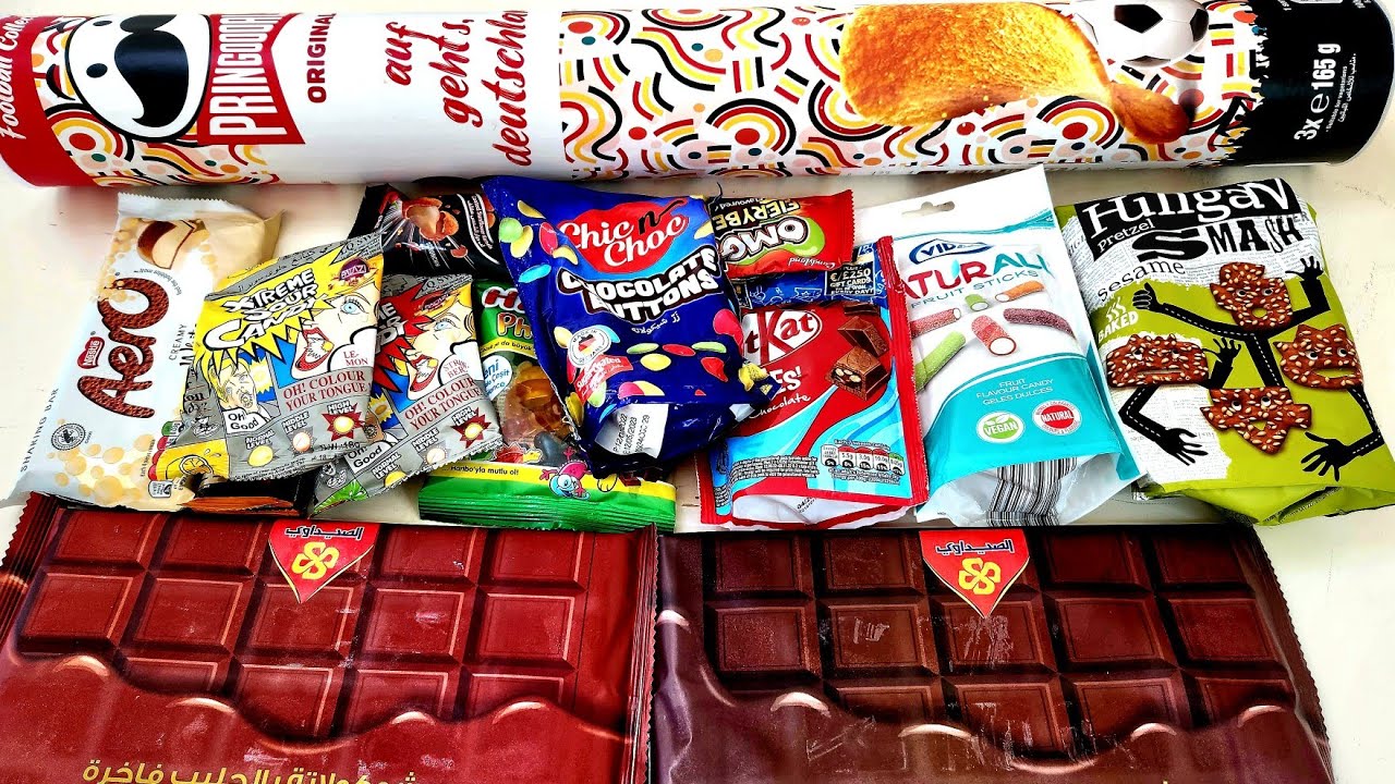 New Tiny Kit Kat Bites Hershey's coco creations Pringles Football ...