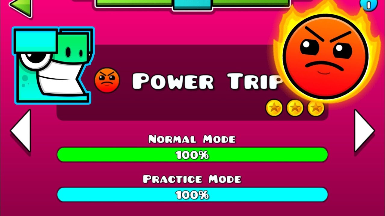 Leem T-Me | Subzero Geometry dash Power Trip (Gameplay Tutorial!) - YouTube