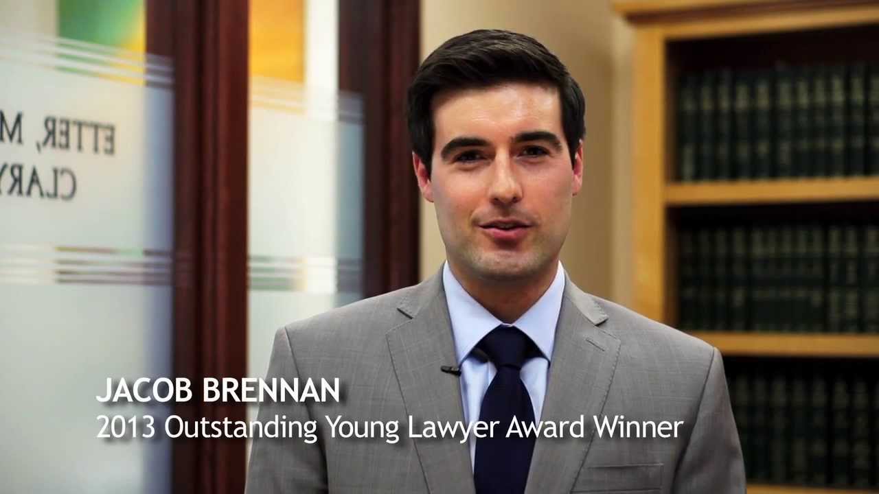 2013 WSBA Outstanding Young Lawyer Award — Jacob Brennan - YouTube