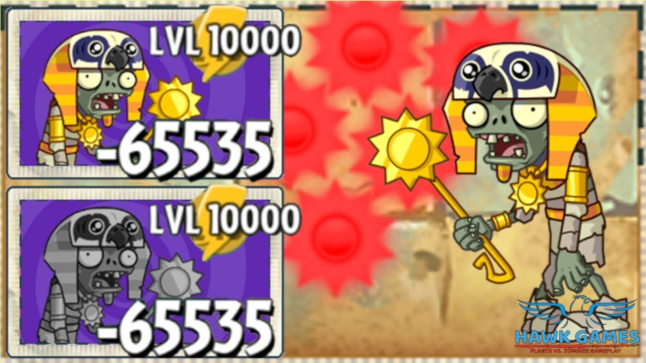 Plants vs Zombies 2 Ra Zombie Upgraded to Level 10000 @verampvz ...