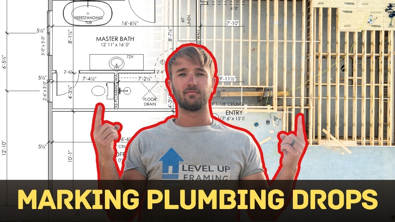 How to Frame Around Plumbing | Moving Joists & Trusses for Drops - YouTube