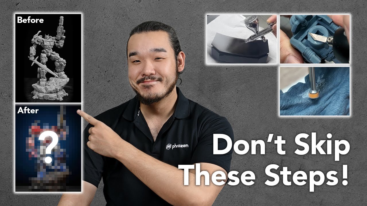 You Printed It, Now What? Resin Printing Model Post-Processing Demo - Phrozen 3D Printer - YouTube