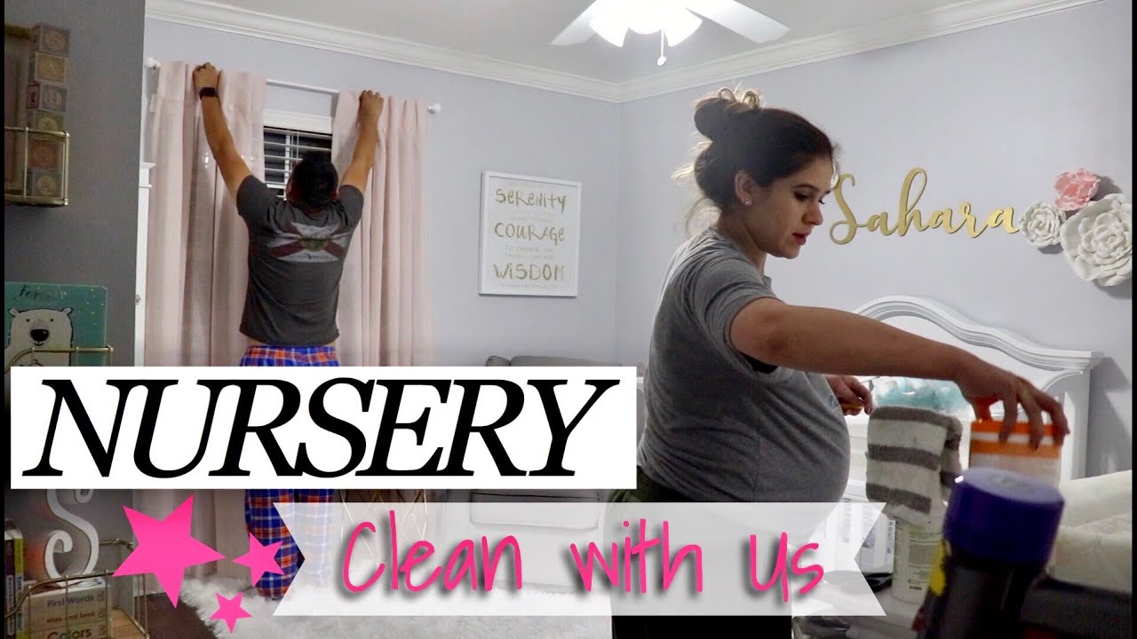 NURSERY CLEAN WITH US| Quick and Motivating Clean Before BABY! - YouTube
