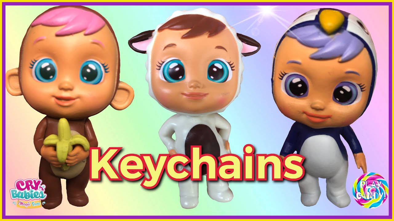 BRAND NEW!Cry Babies Magic Tears Keychains!!!! Kiki🐵Cindy 🐑Pingui 🐧 ...