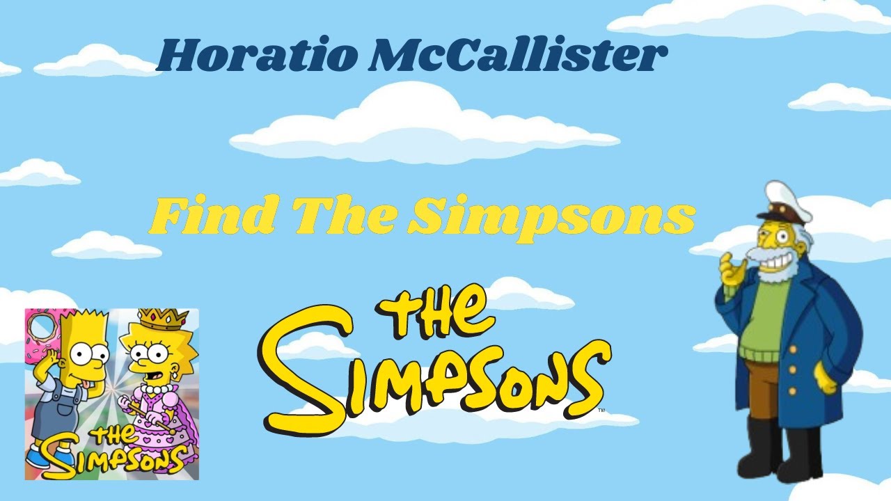 Find The Simpsons Horatio McCallister - YouTube
