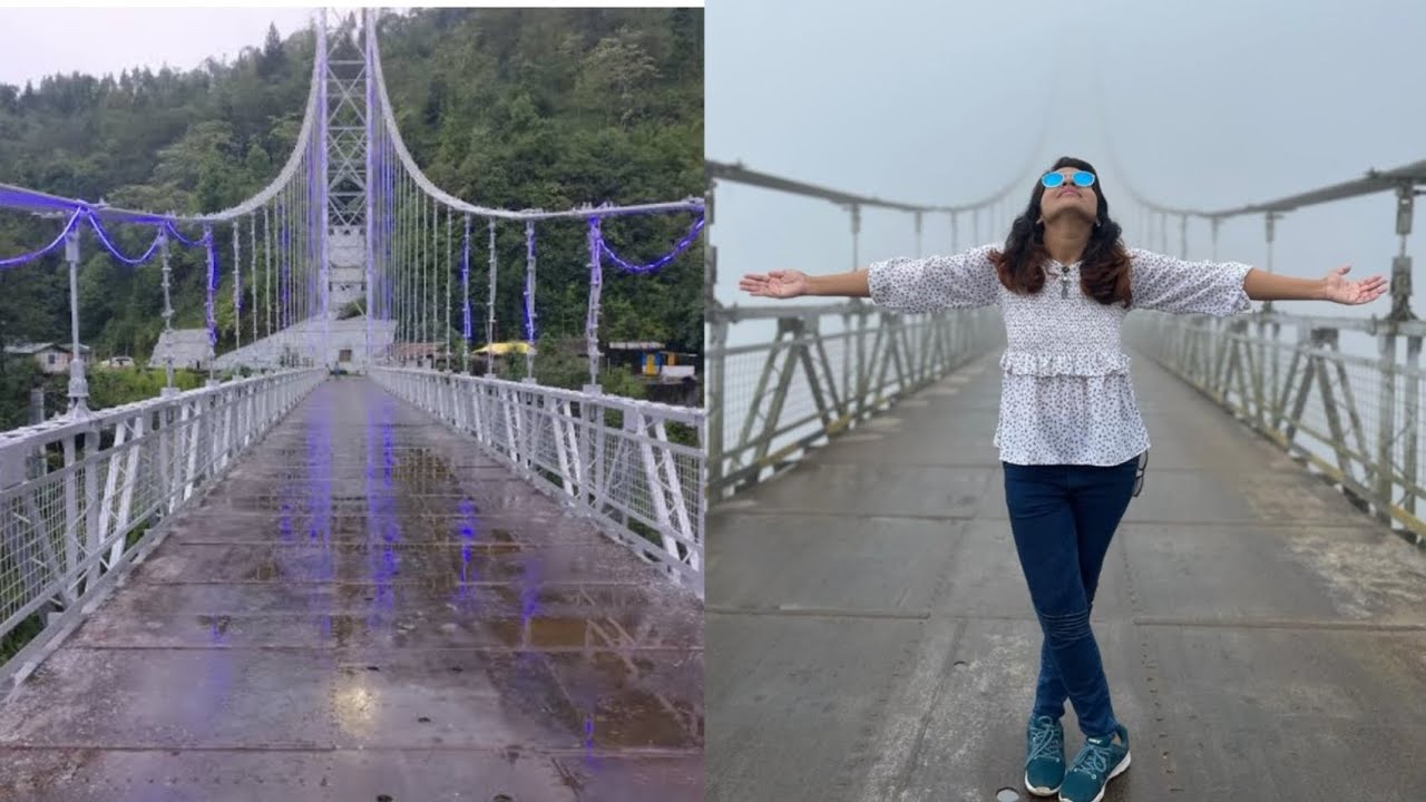 Singshore Suspension Bridge, Pelling || Asia 2 nd highest Bridge ...