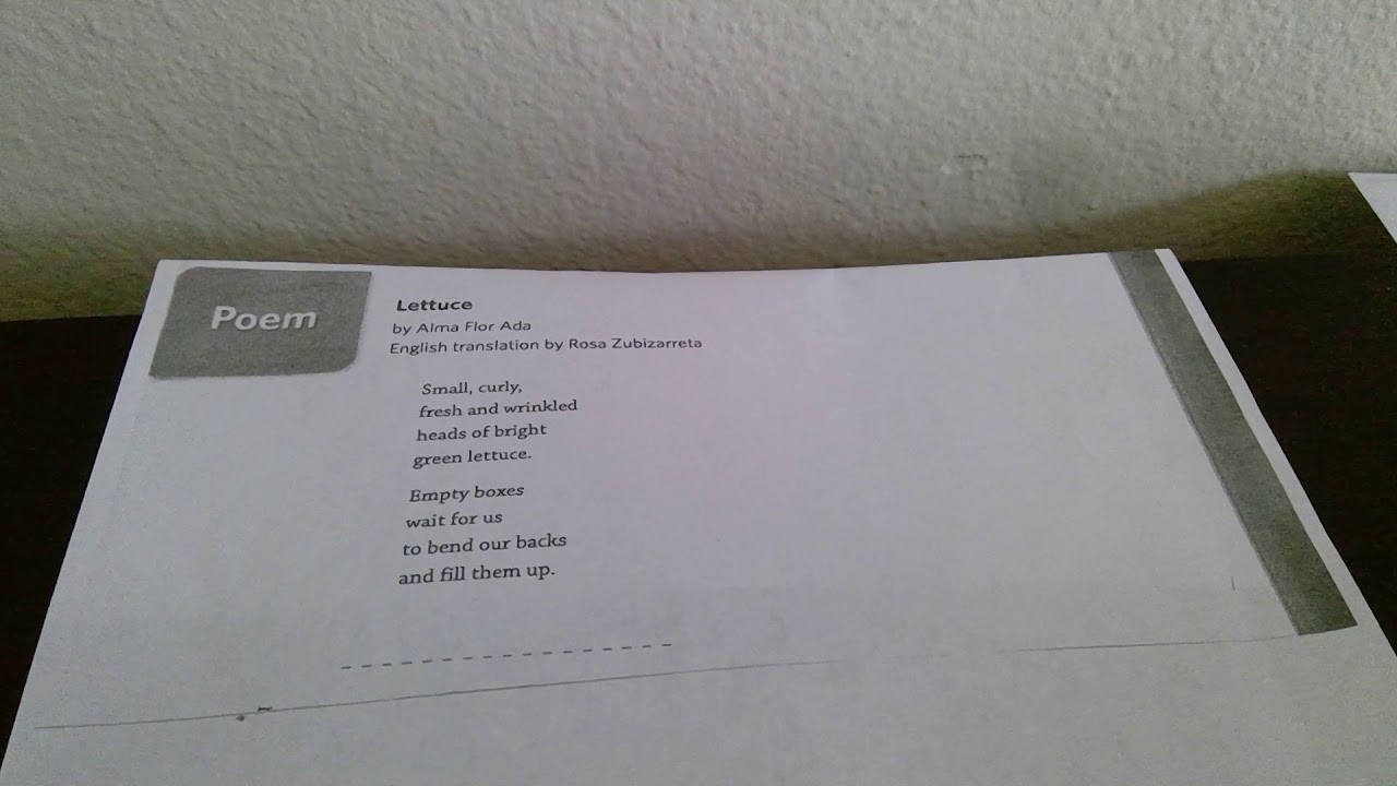 Two Poems by Alma Flor Ada - YouTube