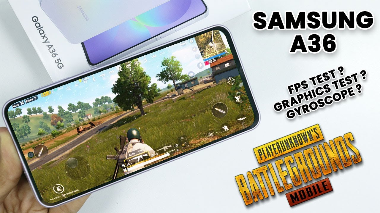 [60FPS] Samsung A36: PUBG Mobile Game Test + Graphics Test 😲 - YouTube