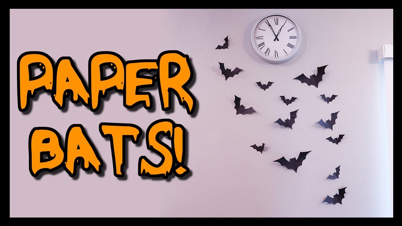 Easy Paper Bats 📍 How To With Kristin - YouTube